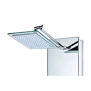 Blue Ocean 52" Aluminum SPA392M Shower Panel Column Tower with Rainfall Shower Head, 8 Multi-functional Nozzles