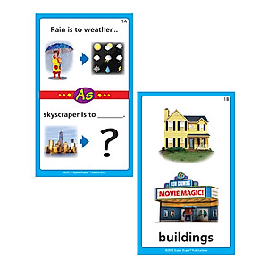Super Duper Publications | Webber® Photo Flash Cards Analogies Early Reader | Educational Learning Resource for Children