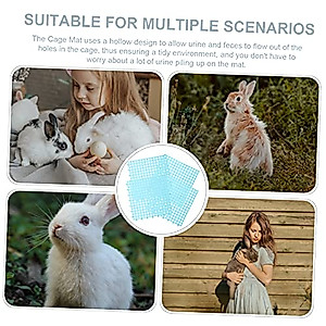 Mipcase 8 Pcs Rabbit Mats Bunny Cages for Rabbits Outdoor Outdoor+mat Outdoor Floor Mat Pet Cage Pads Chinchilla Cage Small Pet Bunny Rabbit Cage Mat Animal Cage Hole Mats Bunny Cage Pads