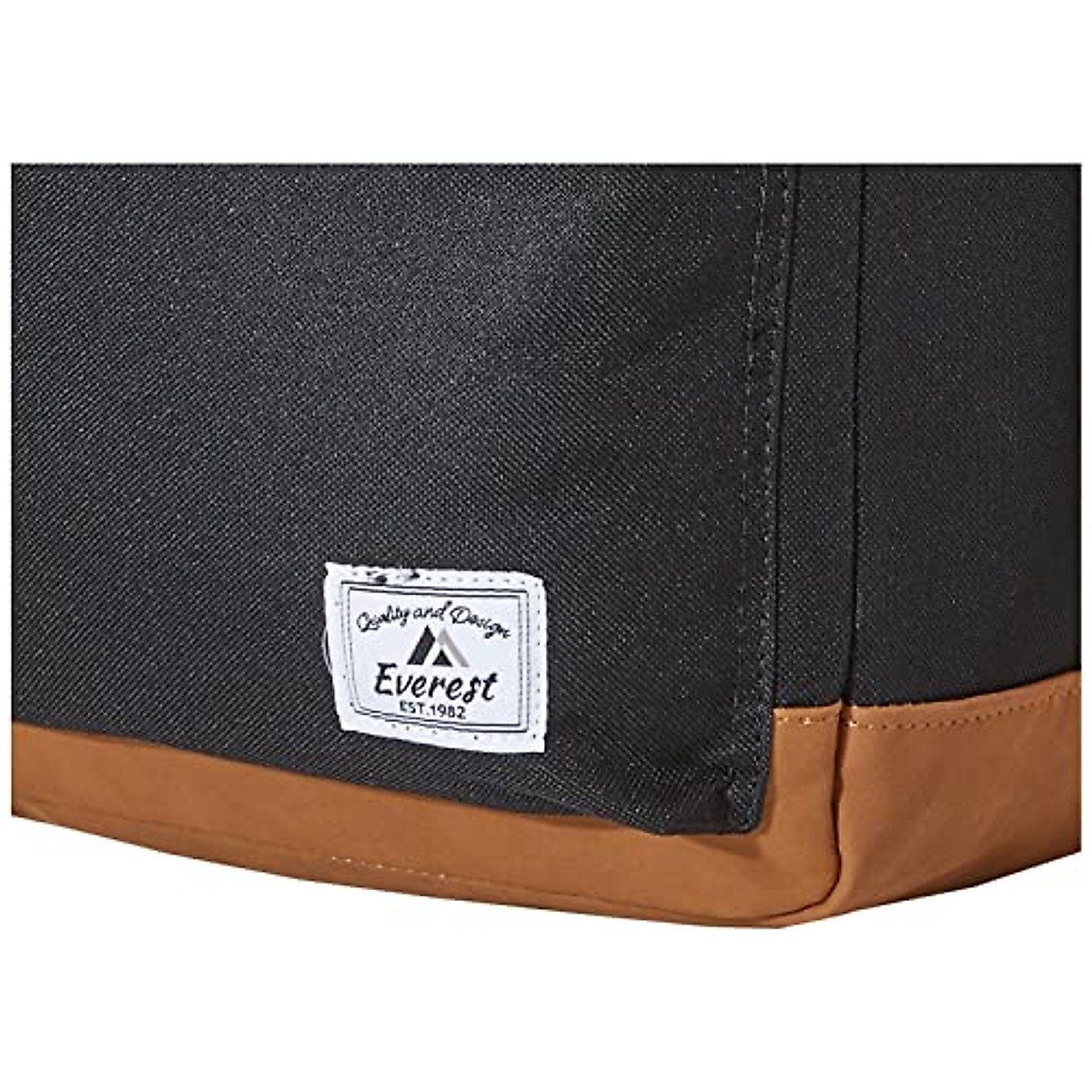 Everest Unisex Adults Vintage Laptop Backpack, Black, One Size US