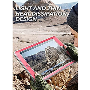 SUPCASE for iPad 9th Generation Case with Screen Protector (Unicorn Beetle Pro), [Built-in Stand] Heavy Duty Rugged Protective Case for iPad 10.2 9th / 8th / 7th Generation (2021/2020/2019), Pink