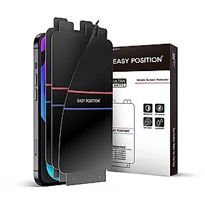 EASY POSITION Screen Protector Film (3-Pack) for iPhone 13 mini, [Matte] Anti Glare, Perfect Touch, Easy Installation with Guide tool