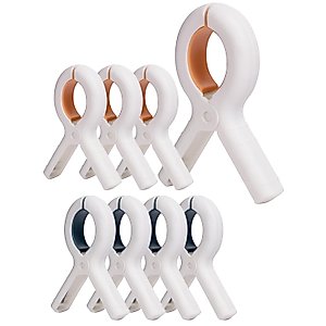 Papimats 8 Pack Large Beach Towel Clips,Towel Clips for Beach Chairs Cruise for Laundry Towel Clothes Blankets Hanging, Pool Chair Clips for Outdoor and Indoor Use