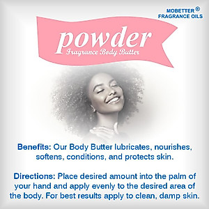 MOBETTER FRAGRANCE OILS Powder Fresh Body Butter 8oz