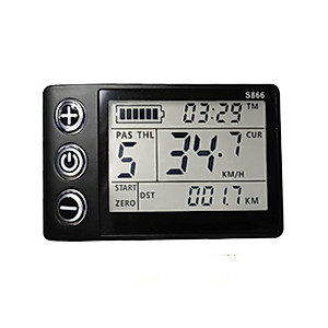 Electric Motor Controller, E-Bike Hub Motor Controller, 36V-48V Waterproof LCD Display Panel Brushless Controller Kit for Electric Bicycle Scooter
