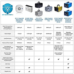 Enerzen by OION Technologies LB-444 Commercial HEPA Air Purifier 3500 Sq. Ft. Ozone Ionizer Cleaner Clean Air