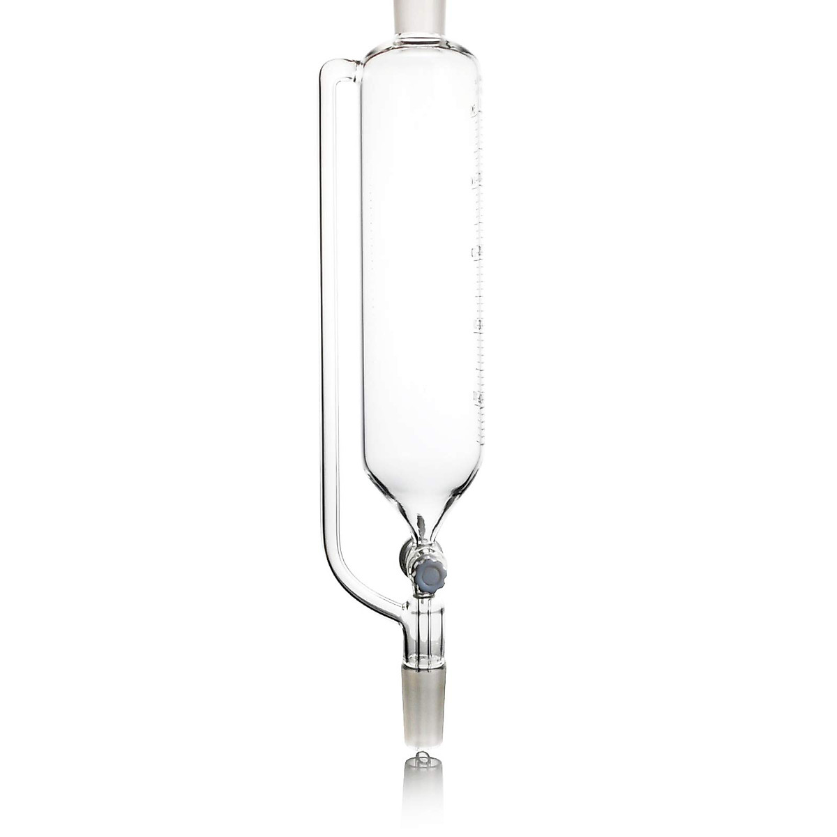 Autoark 500ml Pressure Equalizing Addition Funnel,Borosilicate Glass Dropping Funnel 24/40 Joint with PTFE Stopcock for Laboratory,AIS-005