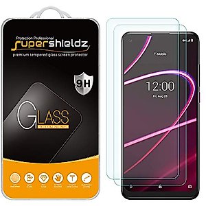 (2 Pack) Supershieldz Designed for T-Mobile (Revvl 5G) Tempered Glass Screen Protector, Anti Scratch, Bubble Free