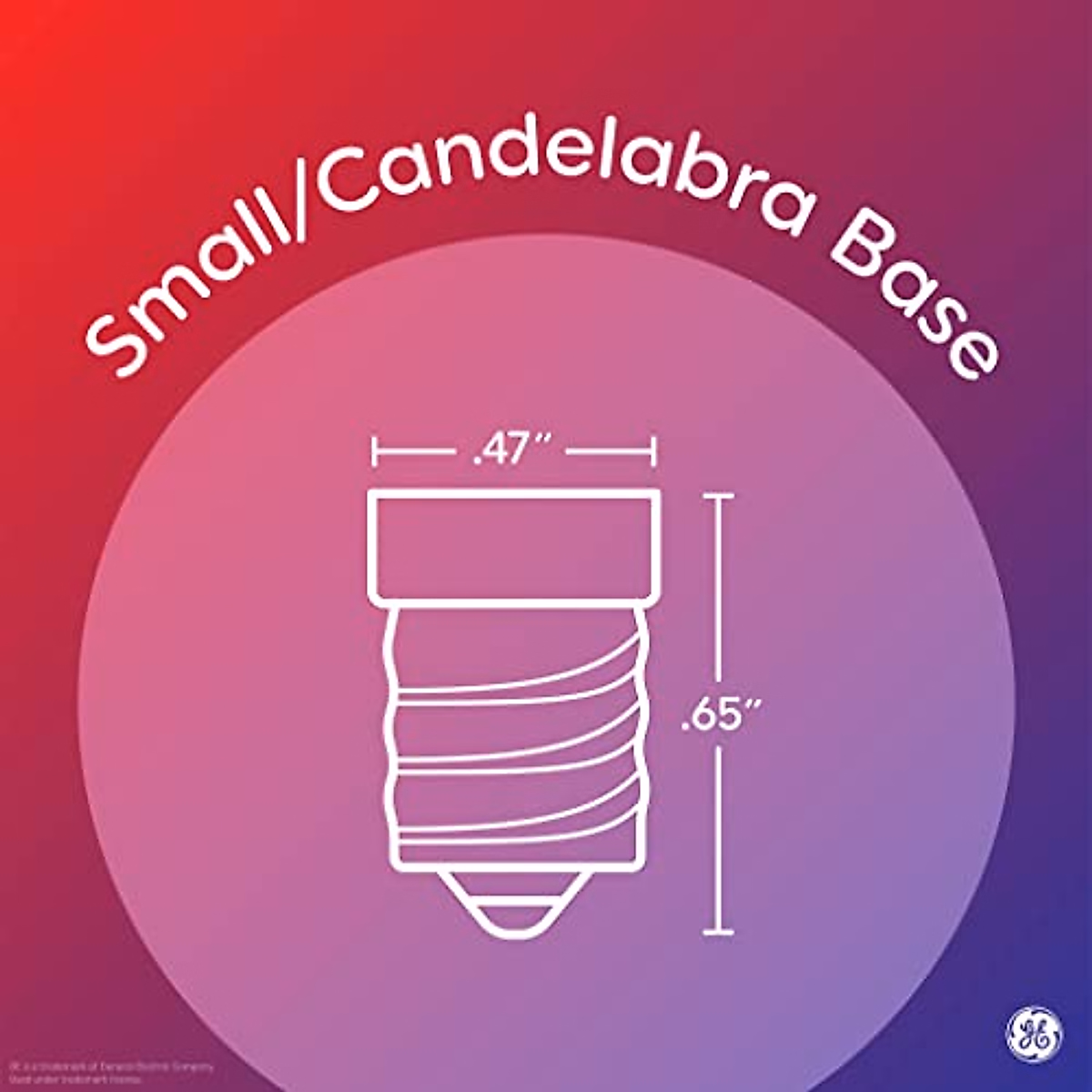 GE Refresh LED Light Bulbs, Candle Lights, 40 Watts, Daylight Clear Decorative B11 Bulbs, Small Base (8 Pack)