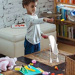 ARTIBETTER 2 Sets Miniature Standing Dressing Mirror Miniatures Dolls House Mirror for Dollhouse DIY Craft Bedroom Furniture