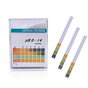 PH Test Strips,100 PH Strips Universal (ph 0~14),Litmus Paper PH Test Strips | Water Test Kit for Aquarium, Pool, Spa, Well & Tap Water,High Sensitivity Test Strips