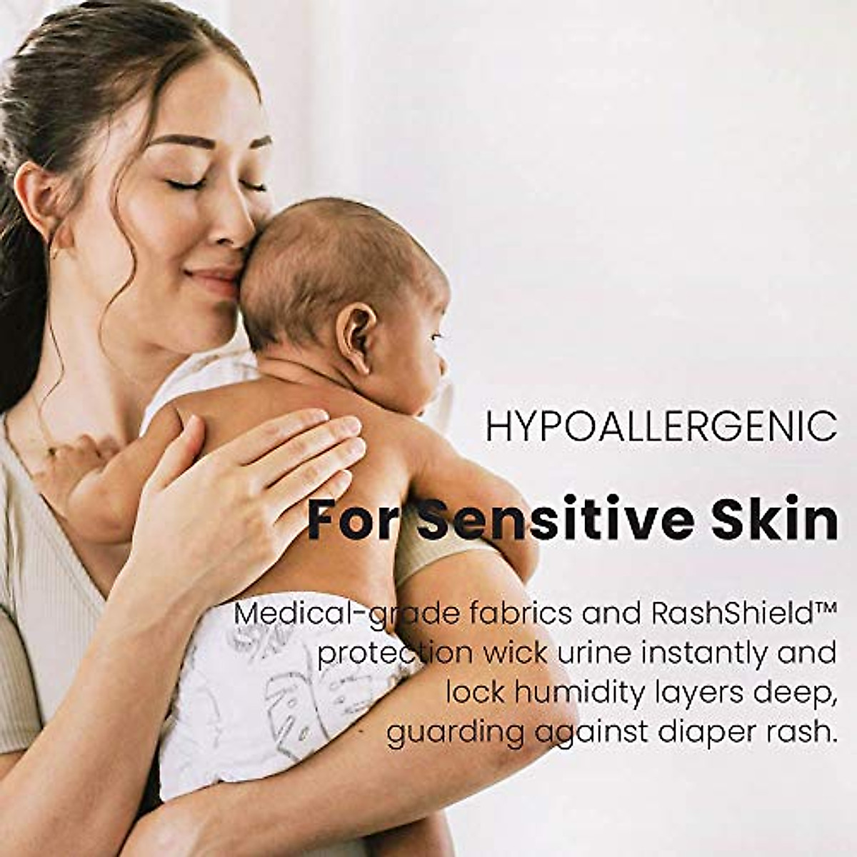 PARASOL Clear+Dry Disposable Diapers | RashShield Protection, Leakproof Design, Hypoallergenic Diaper Set | Size 4 (20-37 lbs) 108 Count