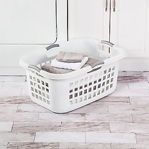 LAUNDRY BASKET WHT