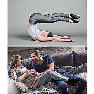 DIBAOLONG Non Slip Yoga Socks for Women, Anti-Skid Gripper Socks Pilates Barre Bikram Fitness Socks with Grips