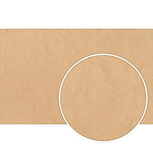 100 Boards of 12”x 19”, 3mm 1/8th inch MDF (Medium Density Fibreboard), Glowforge Ready, Unfinished | for Laser Engraving, CNC, Wood Burning, Router, Scroll Saw.  by Craft Closet