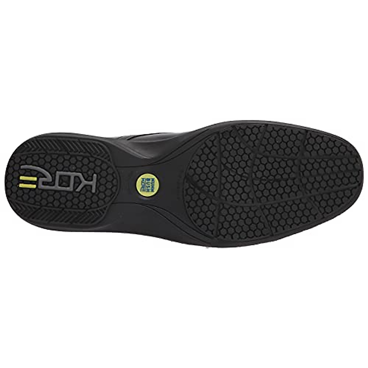 Nunn Bush Men's PRO Cap Toe Oxford with KORE Slip Resistant Comfort Technology, Black, 10.5 X-Wide