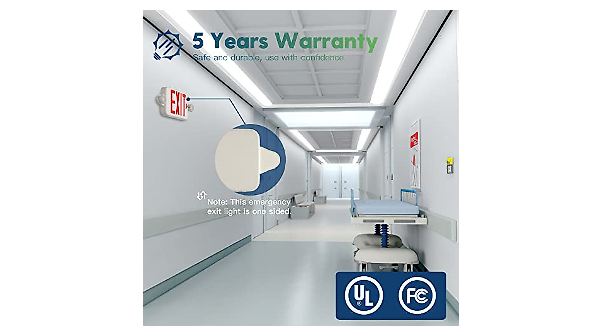 FREELICHT 10 Pack Exit Sign & Emergency Lights - Safe & Reliable