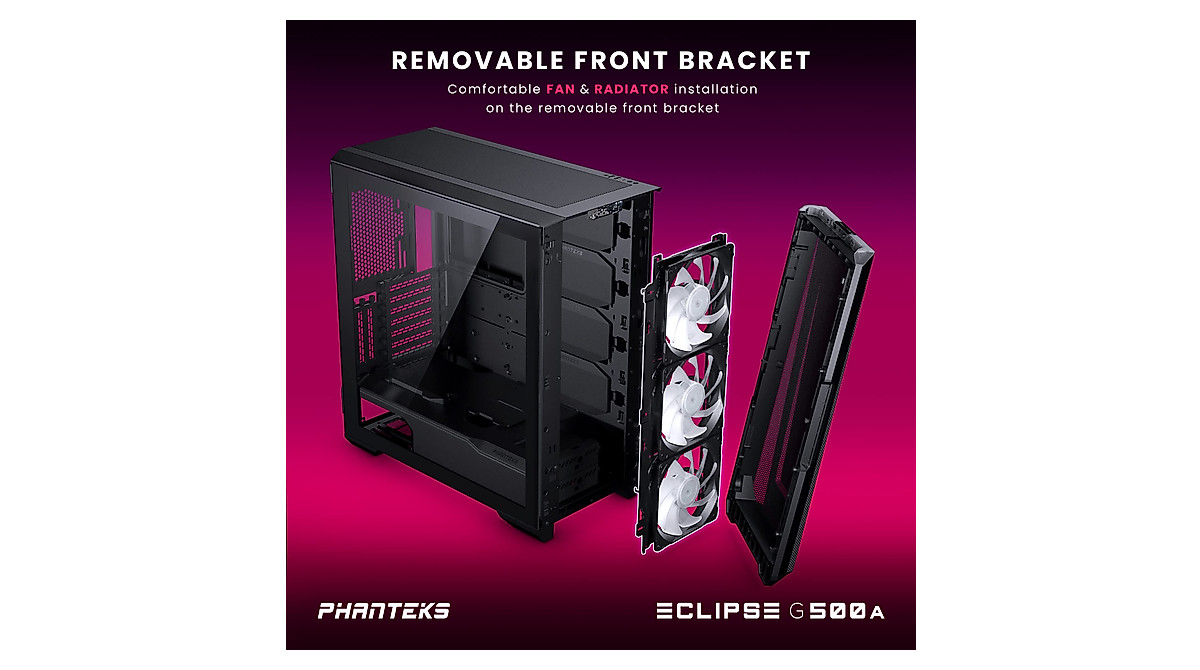 Phanteks Eclipse G500A Case - High Airflow & D-RGB