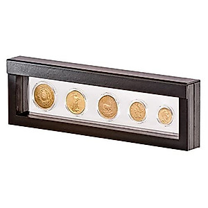 5 Challenge Coin/Casino Chip/Coins Display Case Box Frame Holder Shadowbox