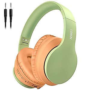 LOBKIN Wireless Bluetooth Headphones, Over-Ear Headphones with Built-in HD Mic,40H Playtime, Foldable Wireless and Wired Stereo Headphones for Gym/PC/Home