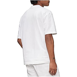 Calvin Klein Men's Relaxed Fit Monogram Logo Crewneck T-Shirt, Brilliant White, Medium