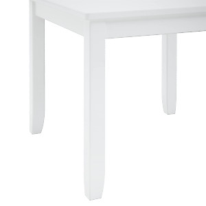 MUSEHOMEINC Kids Table for Toddlers, Children Wooden Table for Playing or Activity, Activity Table for Children/Kids Wooden Table/Preschool Furniture/Gift for Boys Girls. (1, White, Table)