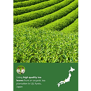 Kawashimaya Organic Genmaicha, Green Tea with Roasted Brown Rice, Loose Leaf, Made in Japan 12.69 oz (360g)