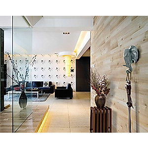 HERNGEE Elephant Head Single Wall Hook/Hanger Animal Shaped Coat Hat Hook Heavy Duty, Rustic, Decorative Gift, Grey