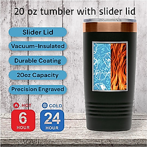 Custom Laser Engraved 20oz Stainless Steel Tumbler | American Flag Design | Personalized Option Available | Perfect Patriotic Gift | Veterans Day (Black Distressed Flag, Flag)