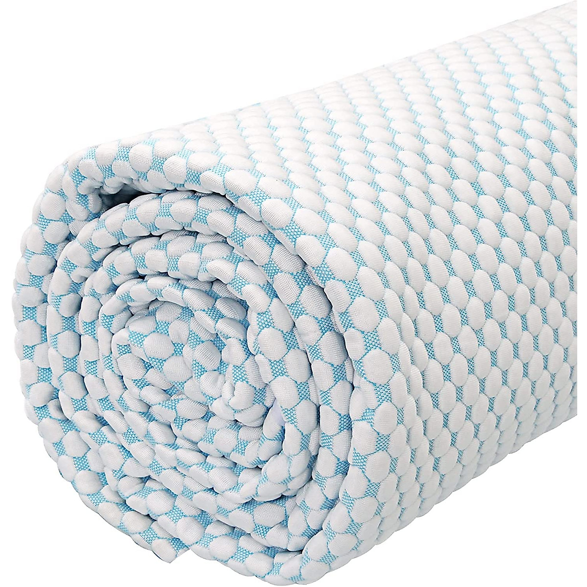 Mattress Cover with Cooling Bubbles Top -Ultra Soft and Silky Feeling Material Mattress Pad Cover with 16 Inches Deep Pocket (Queen)