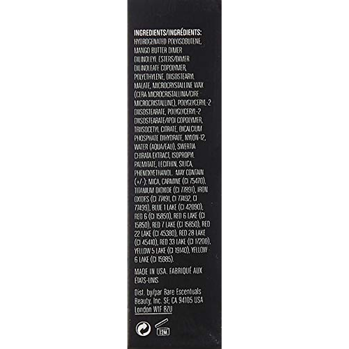 bareMinerals Statement Luxe-Shine Lipstick, Frenchie, 0.12 Ounce