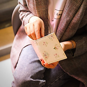 Rose Lake Women Wallet (5 Pack) Bifold Pocket Change Purse RFID Blocking Pouch with Snaps Closure Gifts for Girls (Mult Color-5 Pcs)