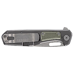 Gerber Gear MiniSada Folding Pocket Knife with Clip, Utility Foldable Knife with Steel Blade, EDC Gear