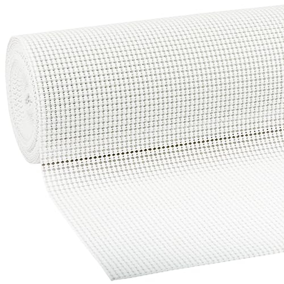 EasyLiner Select Grip Shelf Liner for Drawers & Cabinets - Easy to Install & Cut to Fit - Non Slip Non Adhesive Grip Shelf Liner for Kitchen Drawers, Bathroom, Pantry - 12in. x 24ft. - White