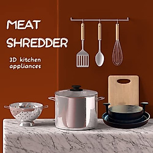 LORELEJAM Chicken Shredder Tool, 25CM/9.8" Meat Shredder Pro Shred Machine Pulled Pork Claws Meat Grinders Kitchen Gadgets Black