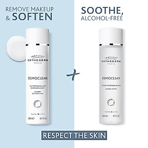 Institut Esthederm - Osmoclean Calming Cleansing Milk - Make-up Remover - Comfort Feeling - Sensitive Skin, 6.7 Fl Oz (pack of 1)