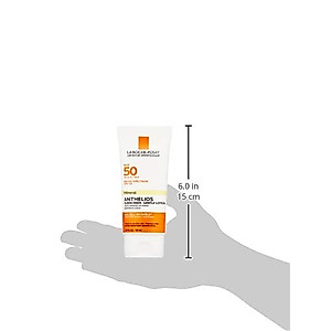 La Roche-Posay Anthelios Mineral Sunscreen Gentle Lotion Broad Spectrum SPF 50, Face and Body Sunscreen with Zinc Oxide and Titanium Dioxide, Oxybenzone & Octinoxate Free, Oil-Free