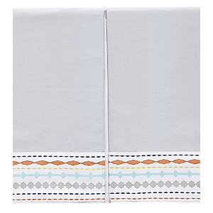 Wendy Bellissimo 4pc Nursery Bedding Baby Crib Bedding Set - Elephant Crib Bedding from The Sawyer Collection in Grey and Turquoise