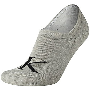 Calvin Klein Women's Socks - Comfort Cuff Sneaker Liner (6 Pack), Size 4-10, Grey Logo Assorted