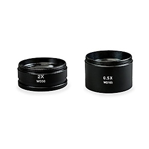 Vision Scientific VS-10FZ-IFR07 Simul-Focal Trinocular Stereo Zoom 7x-45x Microscope with Barlow Lens, 144-LED Ring Light, Repair and Maintenance Platform for Soldering and, Cell Phone Repair