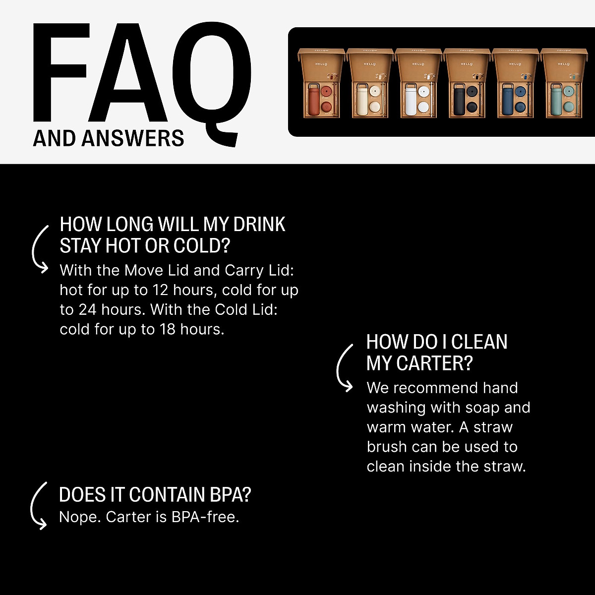 Fellow 16 oz Carter Bundle (3 in 1) Travel Mug with Carry Handle, Move & Cold Lids with Straw - To-Go Coffee Tumbler, Ceramic Interior & Vacuum-Insulated Stainless Steel - Coffee Cups-Sand Dune