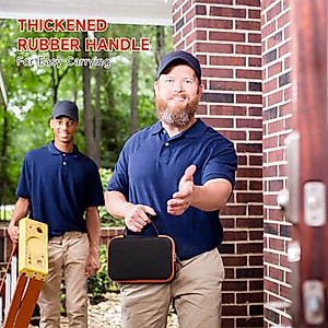 KingSung Hard Case Compatible with Klein Tools ET310 AC Circuit Breaker Finder, 80041 Outlet Repair Tool Kit and RT250 Integrated GFCI Receptacle Tester Accessories,with Smooth Double Zip（Only Case）