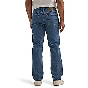 Wrangler Authentics Men's Classic 5-Pocket Relaxed Fit Flex Jean Dark Stonewash Flex 36W x 29L