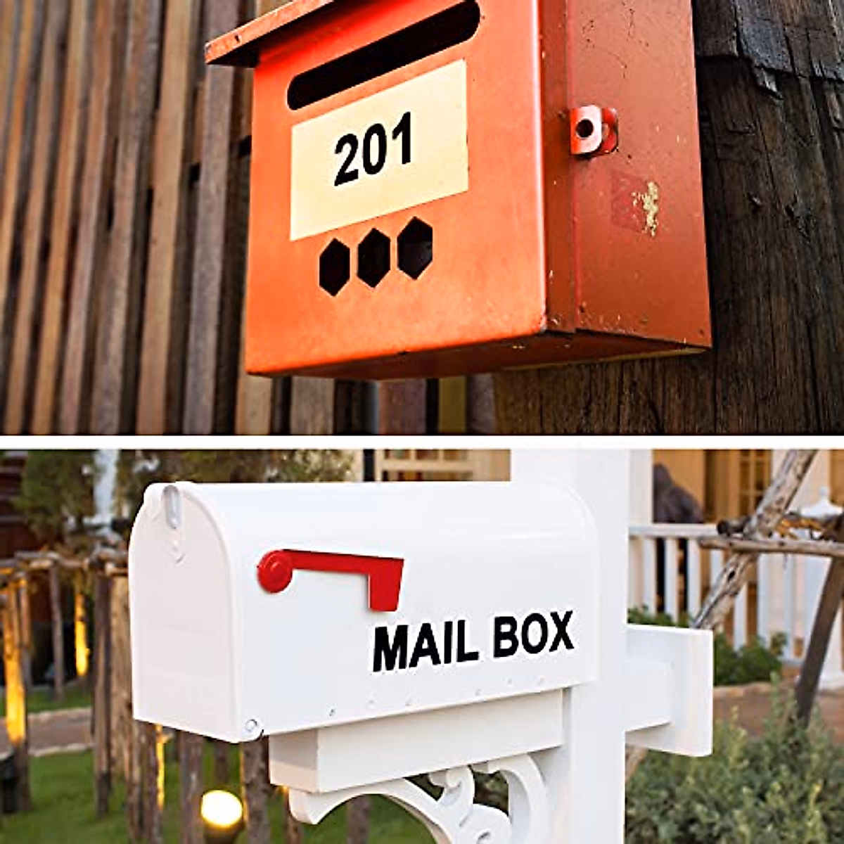 8 Sheets Self Adhesive Vinyl Letters Numbers Kit, Mailbox Numbers Sticker for Mailbox, Signs, Window, Door, Cars, Trucks, Home, Business(2 Inch,Black)