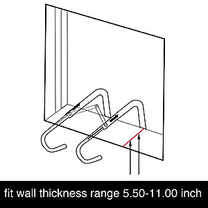 WINSENSE Retractable Fire Escape Ladder 2 Story Homes, 15 Foot with Wide Aluminum Steps for Adults Emergency Window Exit