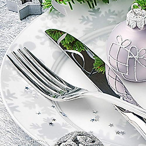 RayPard 24-Piece Silverware Set, Flatware Set Mirror Polished, Dishwasher Safe Service for 4, Include Fork/Spoon with 5-Compartment Non Slip Silverware Drawer Organizer Box Tray