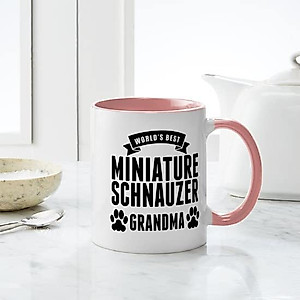 CafePress Worlds Best Miniature Schnauzer Grandma Mugs Ceramic Coffee Mug, Tea Cup 11 oz