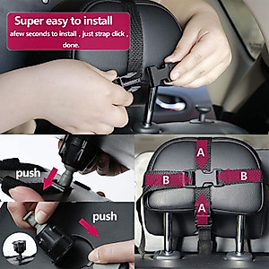 Baby Mirror for Car with Ipad Holder - XL Infant Car Mirror for Baby Rear Facing - 360° Wide Angle, Clear View, Shatterproof & Crash Tested Safety Baby Car Mirror for Back Seat with Car Tablet Holder