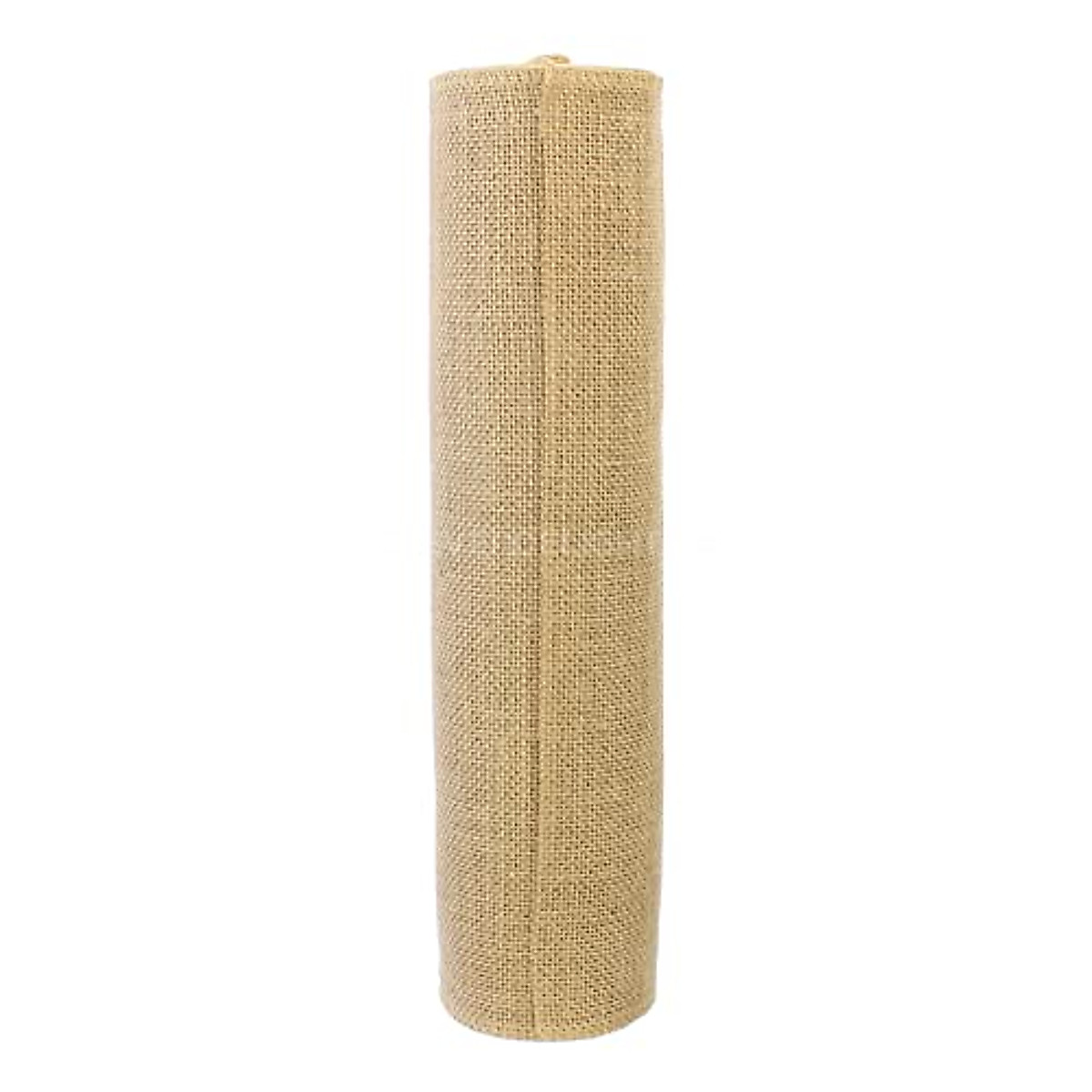 CleverDelights 14" Premium Burlap Roll - 10 Yards - No-Fray Finished Edges - Natural Jute Burlap Fabric