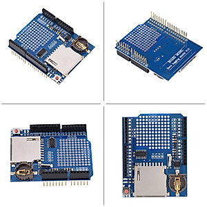 Fafeicy Data Logging Module, Module Logging Shield Data Recorder Data Logger for Arduino w/SD Card